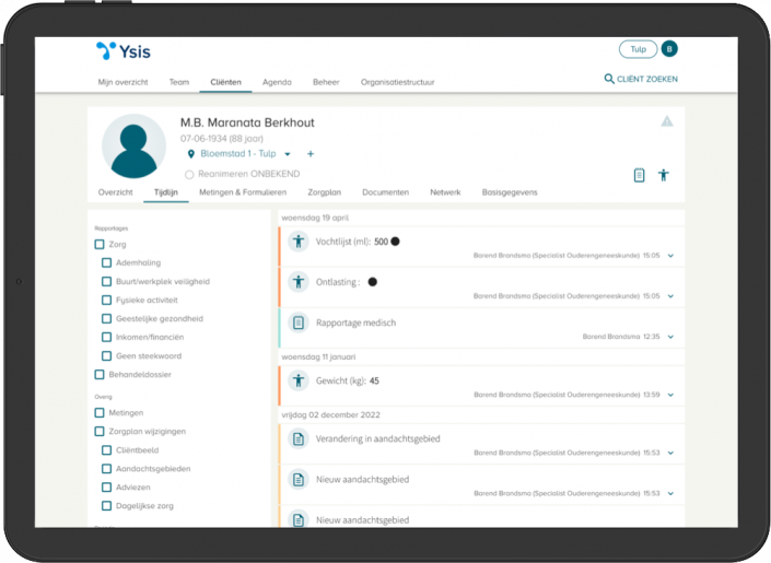 Ysis zorgdossier – Gerimedica
